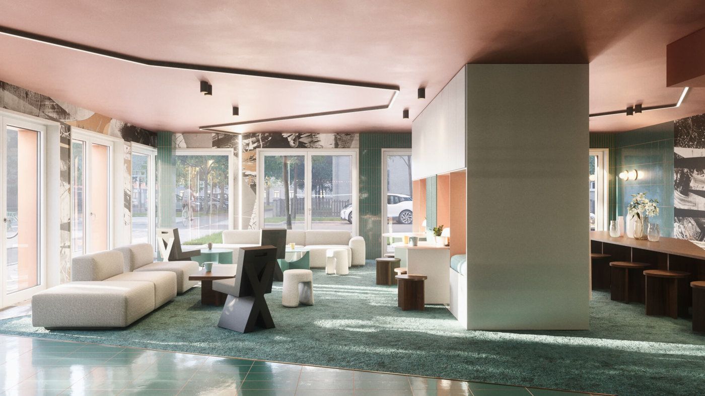 Van B. Very urban living. - Bauwerk